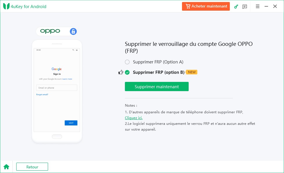 Meilleur outil de contournement OPPO/Realme FRP – Tenorshare 4uKey pour ...
