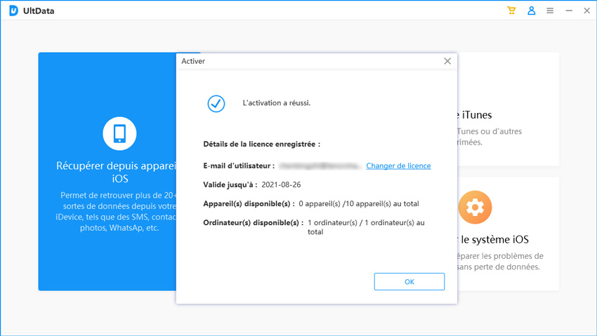 Guide de Tenorshare UltData - Comment récupérer les données iPhone